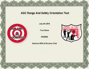 2016 Range Rules and Safety Orientation Fun Quiz - Garrison Rifle ...